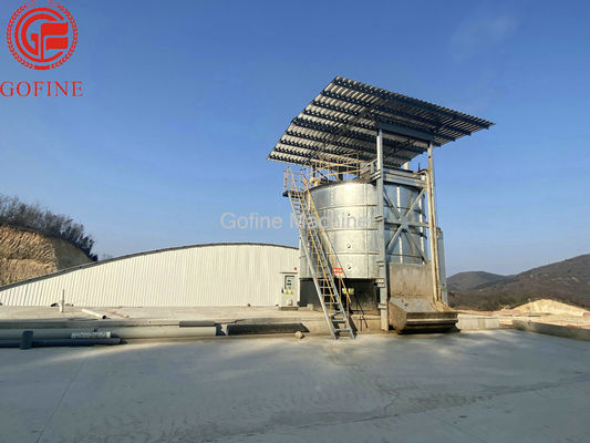 120M3 Cylindrical Organic Compost Fertilizer Production Manure Fermentation Tank