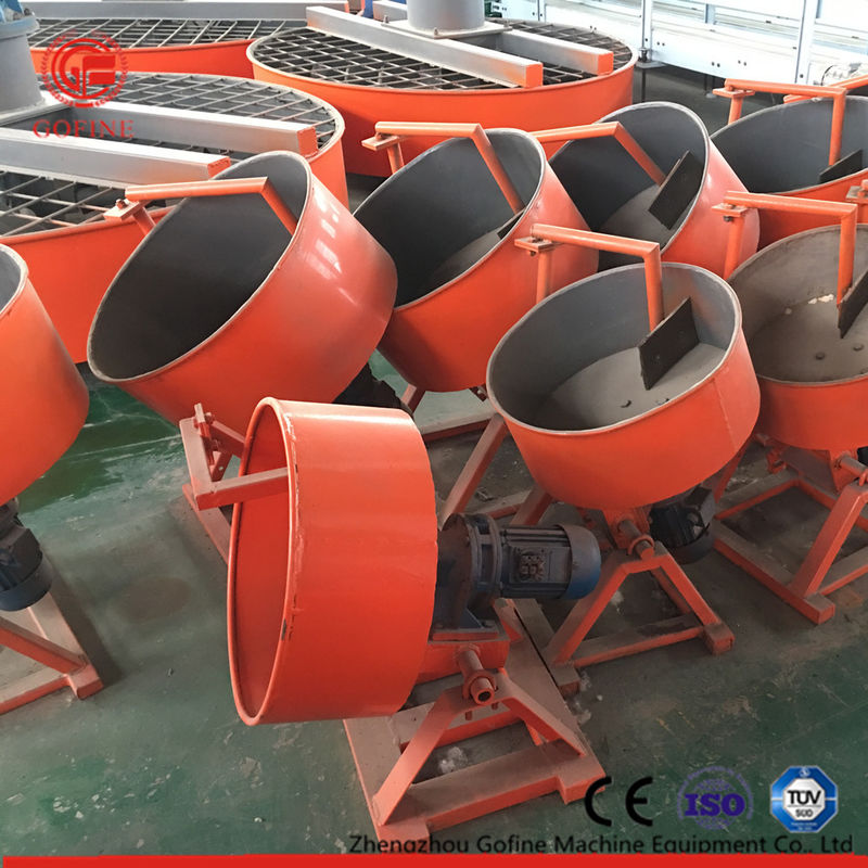 Red Color Disc Granulator Machine For Organic Fertilizer Processing Plants